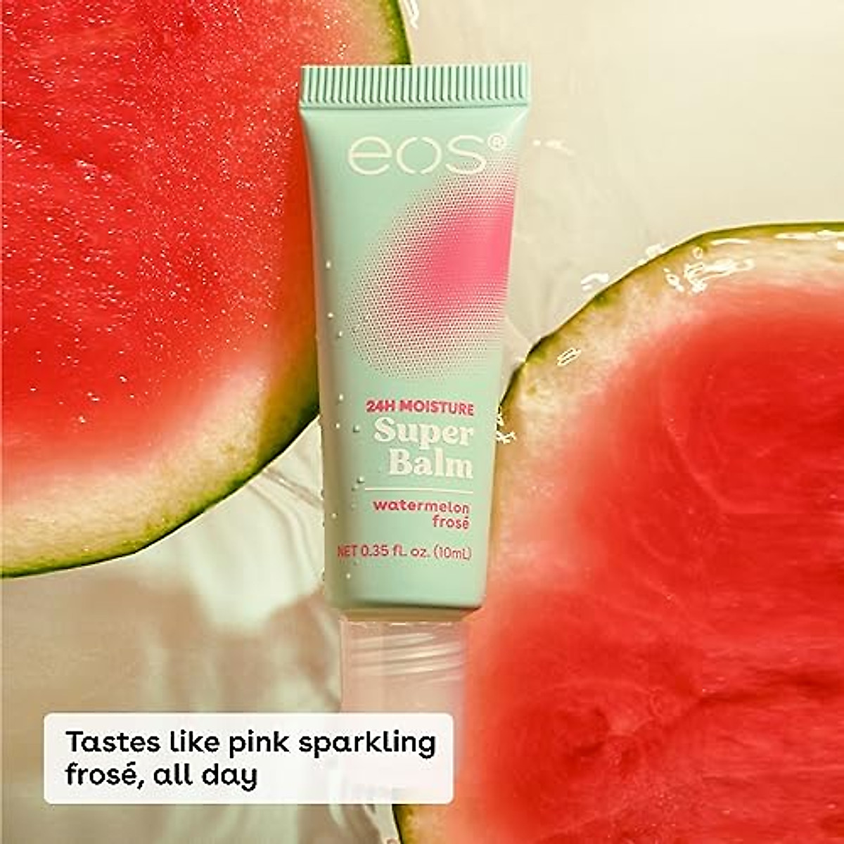 eos 24H Moisture Super Balm- Watermelon Frosé & Mango Melonade, Lip Mask, Day or Night Lip Treatment, Made for Sensitive Skin, 0.35 fl oz, 2-Pack