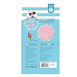 Pup Ice- Ready to Freeze at Home Dog Treats-Edible Chews for Small Breed Dogs & Puppies with Real Chicken to Keep Your Pup Cool Year Round, Fruity Lollies Watermelon Flavor, 3pcs