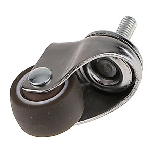 Casters Swivel casters Heavy Duty Rubber Castor Wheel Trolley Furniture Bed Industrial Caster Office Chair Caster Wheels Handcart casters Workbench (Size : 1.25 Inch)