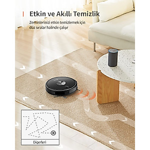 Ultenic D5s Pro Robot Vacuum and Mop Combo, 3000Pa Strong Suction, Row-by-Row Cleaning, APP Control, Self-Charging, Works with Alexa, Boundary Strips, Good for Pet Hair, Hard Floor and Carpet