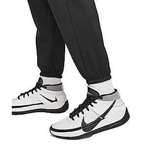 Nike Therma Men's Basketball Pants, Style: DM0995 (as1, Alpha, s, Regular, Regular, Black/White, Small, Loose)