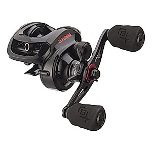 13 FISHING - Inception G2 Baitcast Reel - 7.3:1 Gear Ratio - Left Hand Retrieve (Fresh) - ING2-7.3-LH, Black