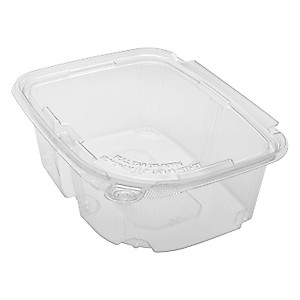 Karat 32oz PET Tamper Resistant Hinged Deli Container with Lid - 200ct