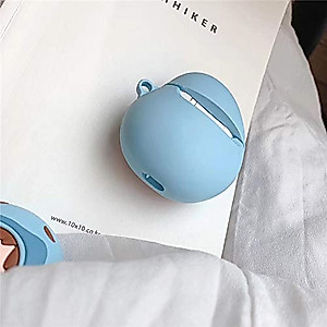 Ultra Thick Soft Silicone Goldfish Case with Bag Hook Clip for Apple Airpods 1 2 1st 2nd Generation Wireless Earbuds 3D Cartoon Anime Character Kawaii Fun Cool Lovely Women Girls Daughter