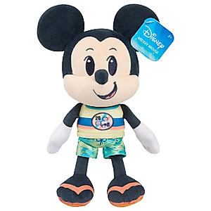 Just Play Disney Street Beach Small Plush Mickey Mouse, 9-Inch Stuffed Animal, Kids Toys for Ages 2 Up, Amazon Exclusive