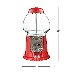 6270 Great Northern 11" Junior Vintage Old Fashioned Candy Gumball Machine Bank Toy - Everyone Loves Gumballs!