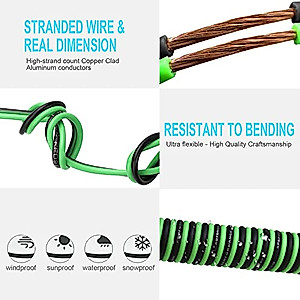 AOTORUA 100FT 16/2 Gauge Power Ground Cable, 16 AWG Stranded Flexible Wire for Electrical Wire, Primary Automotive Wire, Battery Cable, Car Audio Speaker, 12 Volt Low Voltage Wiring