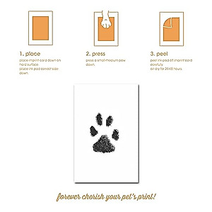 Pearhead Pet Clean-Touch Ink Pad, Medium/Large, Black Ink Pad for Cats or Dogs, Pet Owner, Pet Owner Must Have Item, Pet Memory Keepsake, for Medium to Large Pets