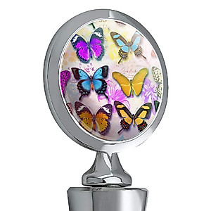 Colorful Butterflies Butterfly Design Wine Bottle Stopper