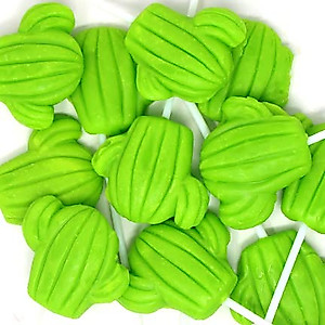 Cactus Lollipops - 12 Individually Wrapped Fiesta Candy Suckers - Birthday Fiesta Party Favors - Fiesta Mexican Party Supplies - Cinco De Mayo Taco Tuesday Cactus Party Favors Goodie Bag Stuffer