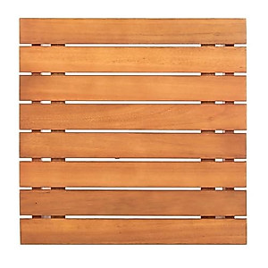 SAFAVIEH Outdoor Collection Randor Natural Folding Table