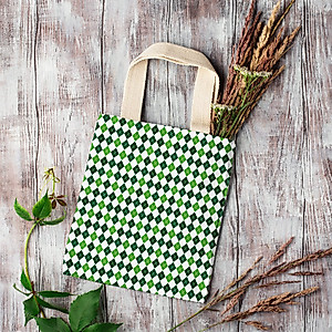 Whaline 12Pcs St. Patrick's Day Cotton Fabric Bundles 18 x 22 Inch Green Shamrock Printed Fat Quarters Lucky Clover Quilting Patchwork Squares Sewing Fabrics for DIY Handmade Crafting Home Party Decor