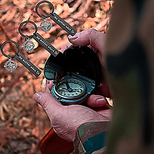 WUSUANED No Matter What Where When Compass Best Friend Keychain Set Long Distance Friendship Gift For Sister Best Friends