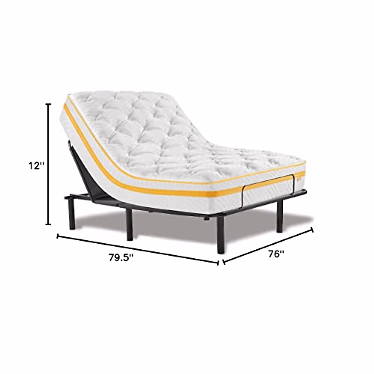 Simmons - Hybrid Gel Memory Foam Mattress - 12 Inch, King Size, Plush Feel, Individually Wrapped Coils, Moisture Wicking Cover, CertiPur-US Certified, 100-Night Trial