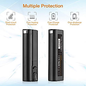 Abaige 2-Pack 4000mAh 6V Battery Compatible with Paslode 404717 B20544E BCPAS-404717 404400 900400 900420 900600 901000 902000 B20720 CF-325 IM200 F18 IM250 IM250A IM350A IM350CT PS604N, Ni-MH