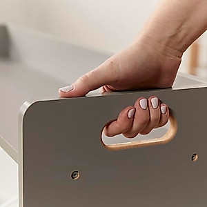 ECR4Kids 3-Tier Organizer with Shelf and 9 Bins, Toy Storage, Grey/White