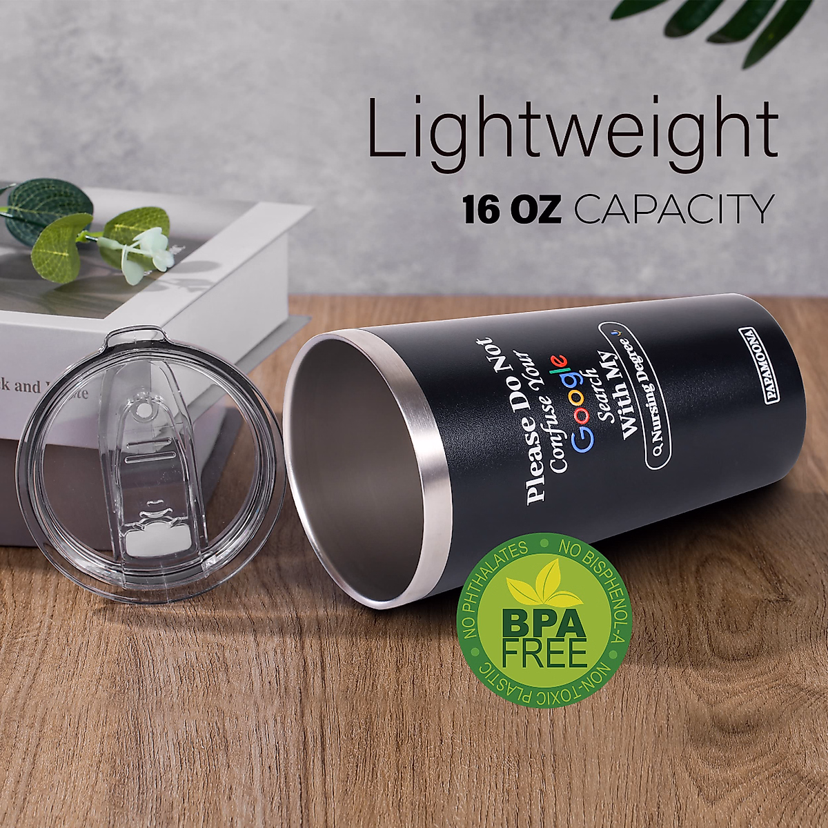 PAPAMOONA Nurse Gifts, School Nurse Appreciation Gifts, Nurse Appreciation Gifts For Women/Men, Nursing Tumbler, Nurse Coffee Mug Travel, Male Female Nurse Cup, Nurse Gifts Bulk, New Nurse Gifts