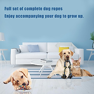 DBZZ Dog Rope Toys for Large,Medium Dogs and Puppy,Aggressive Chewers,Play Chew Teething, Interactive and Indestructible Dog Chew Toys, Teeth Cleaning Twisted Rope Toy