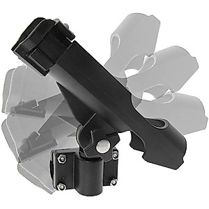 Fishing Boat Rods Holder with Large Clamp Opening 360 Degree Adjustable Fishing Rod Racks Folding Rod Holder 2pcs