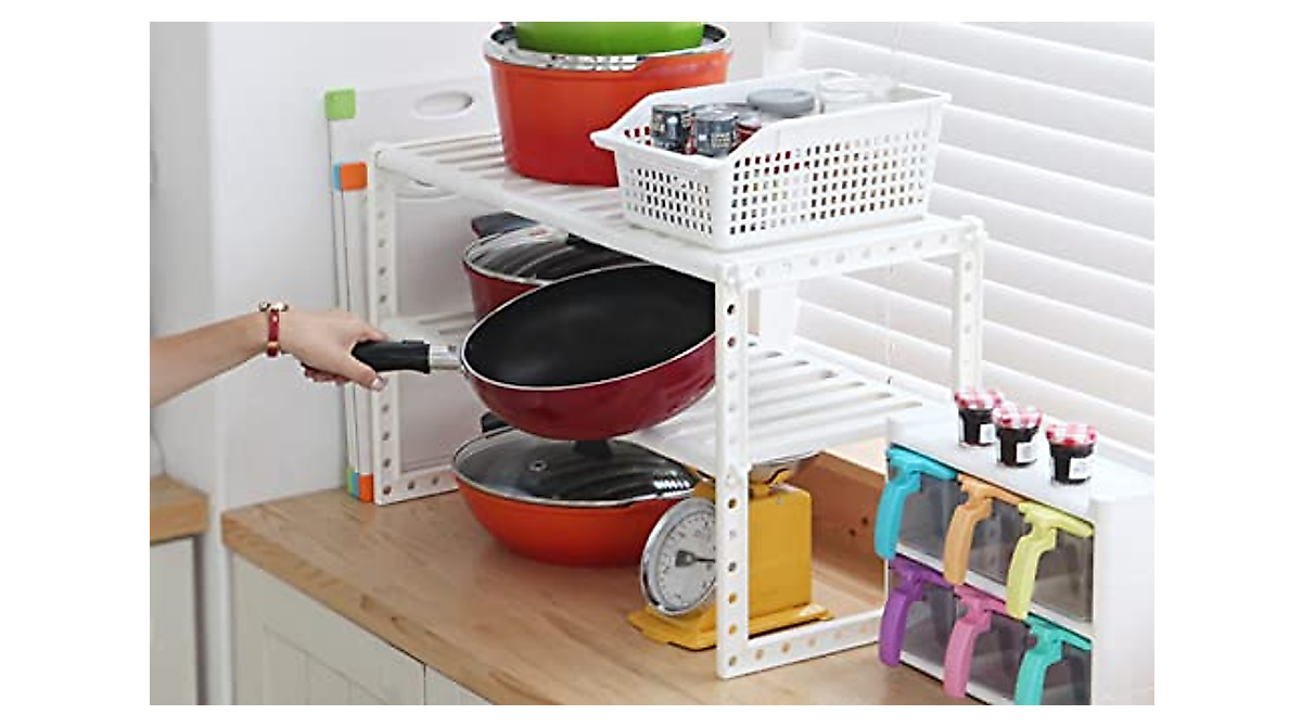 COELO Under Sink Organizer - Expandable 2-Tier Rack