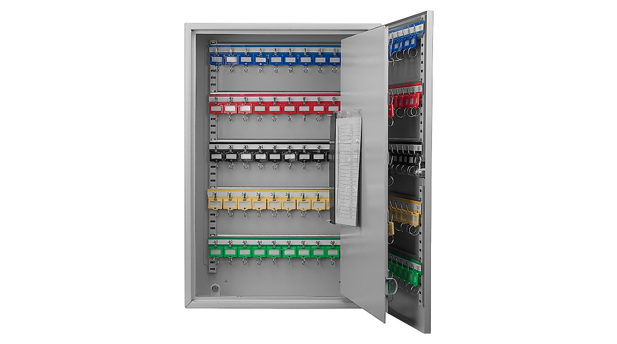 Barska Key Lock Cabinet - 150 Keys, Colorful Tags, Wall Mount