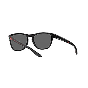 Oakley Men's Oo9479 Manorburn Square Sunglasses, Marc Márquez Matte Black Ink/Prizm Black, 56 mm
