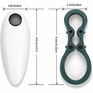 Electric Can Opener, One-Touch Switch Can Opener, Safe Smooth No Sharp Edges Can Opener for Almost Size Can, Can Opener Electric Best Kitchen Gadgets for Chefs, Arthritis and Seniors