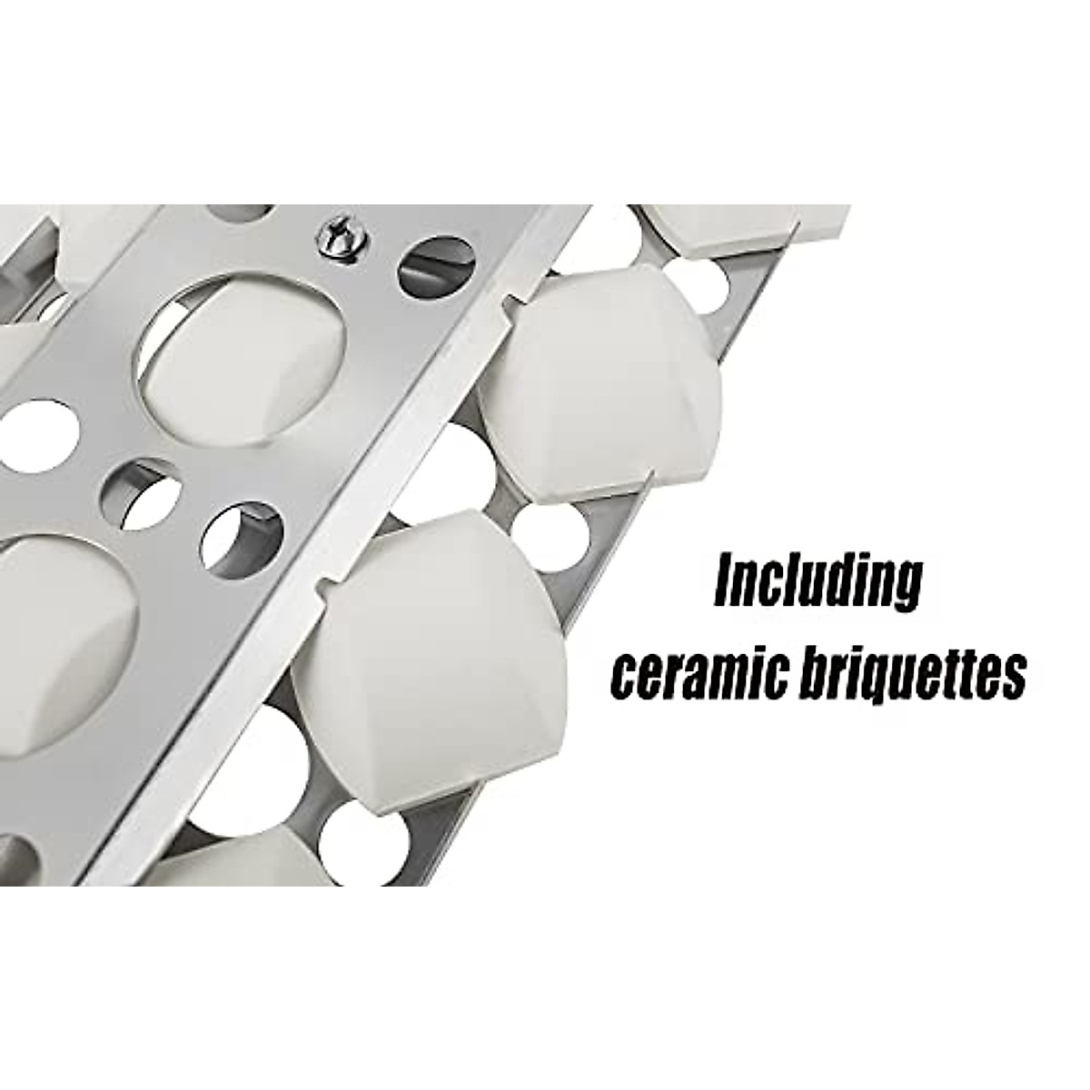 Cookingstar New Upgrade Stainless Steel Heat Plate, Heat Shield, Heat Tent, Burner Cover, Vaporizor Bar, and Flavorizer Bar Replacement for Select Turbo Gas Grill Models (Pack of 4)