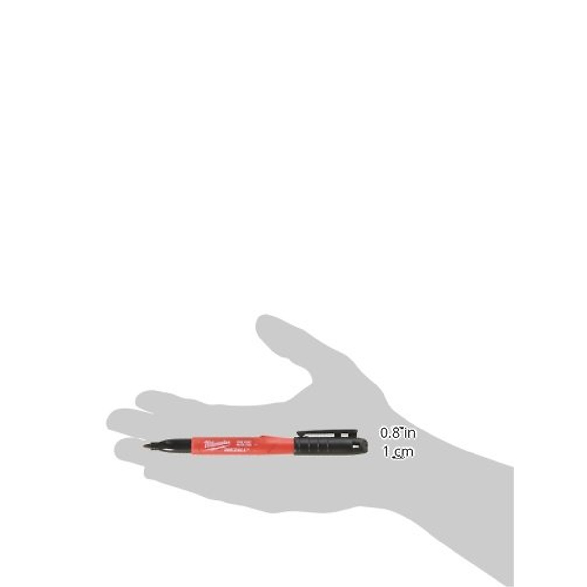 Milwaukee 48-22-3100 Inkzall Jobsite Fine Point Black Permanent Marker 12 Pack