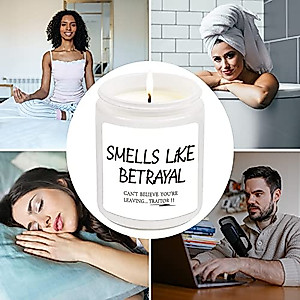 Lovearth Funny Going Away Gift for Coworker, Best Friend Moving, Coworker Leaving Gifts for Women, Men - New Job, Promotion Gift, Farewell, Goodbye Gifts for Coworkers, Boss, Lavender Scented Candles