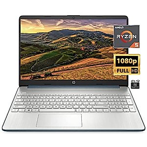 2022 Flagship HP 15.6'' FHD IPS Micro-Edge Laptop, AMD 6-Core Ryzen 5 5500U (Upto 4.0GHz, Beat i7-10710U), 32GB RAM, 1TB PCIe SSD,Radeon Graphics,Wi-Fi, Webcam, Fast Charge, Windows 11 w/ Cables