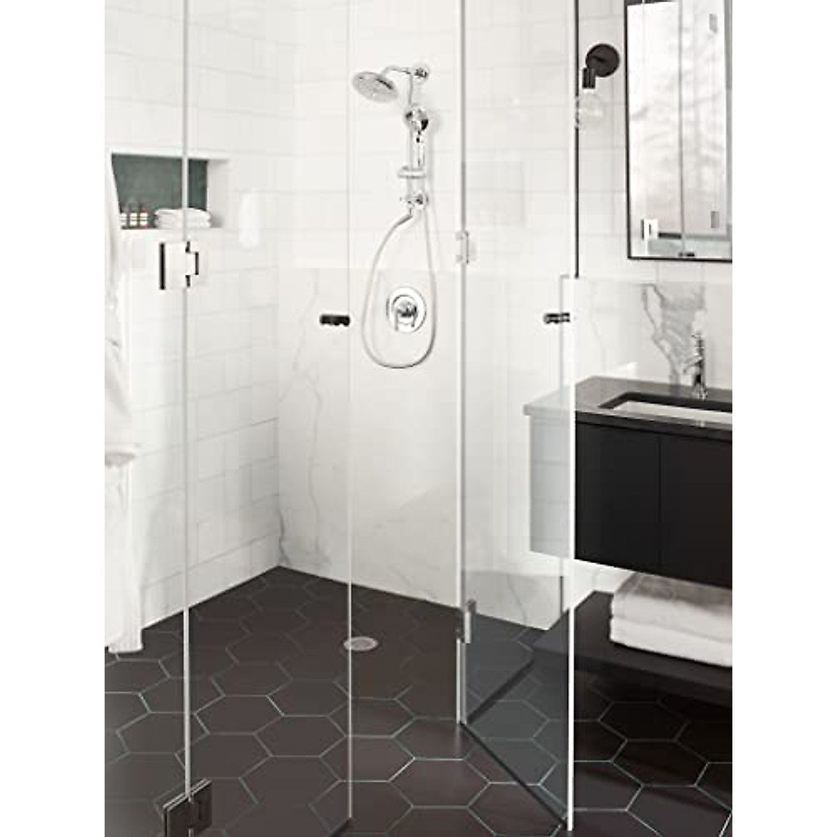 Moen Annex Chrome Shower Slidebar and Shower Hose System Trim, Valve Required, TS3661NH