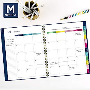 Academic Planner 2021-2022, Simplified by Emily Ley for AT-A-GLANCE Monthly Planner, 8-1/2" x 11", Large, for School, Teacher, Student, Navy (EL63-900A)