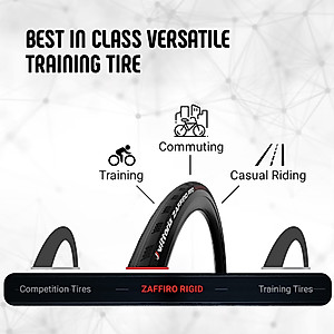 Vittoria Zaffiro Rigid Road Bike Tires - V 27x1 1/8 Rigid Full Black