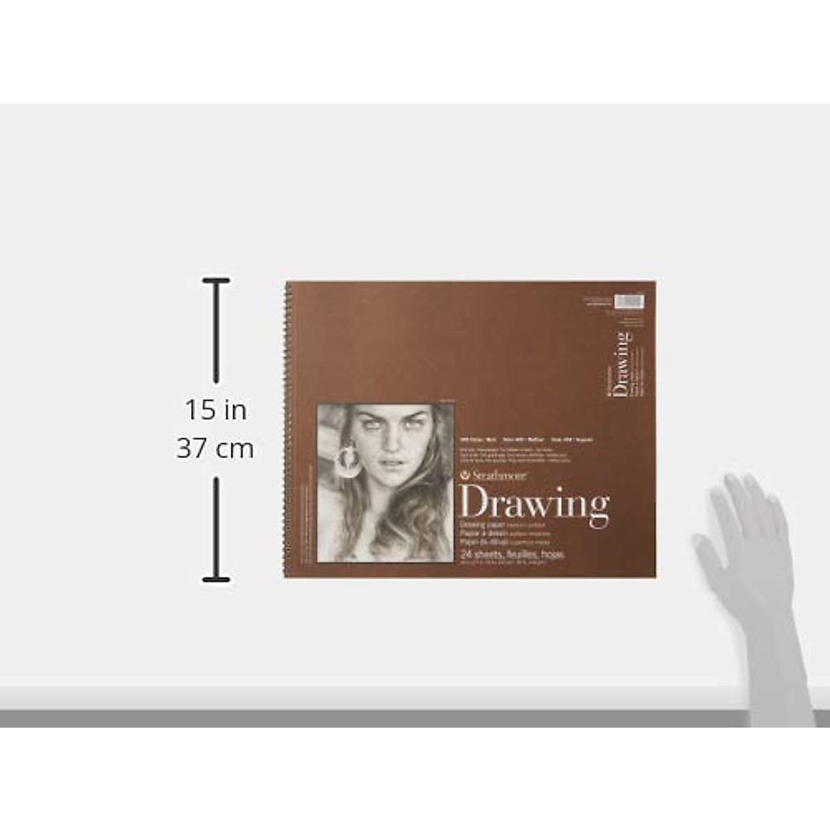 Strathmore (400-7 400 Series Drawing Pad, 14"x17", Ivory/Cream