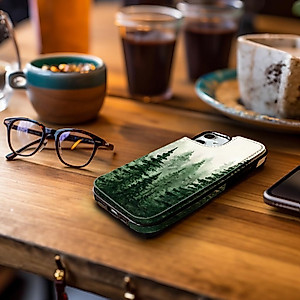 uCOLOR for iPhone 11 Wallet Case with Card Holder-PU Leather Folio Flip Cover Kickstand Card Slots Double Magnetic Clasp RFID Blocking Compatible with iPhone 11 6.1" (Forest)