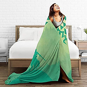 TeeDemon Legend Blanket Ultra-Soft Bedding Skin Friendly Flannel All Seasons for Bedroom Sofa Comfortable Throw Blanket, 80''x60''