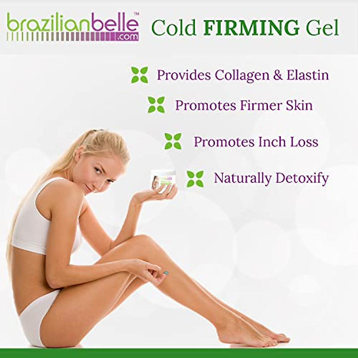 Cellulite Cream Cold Gel with Caffeine and Green Tea Extract - Body Firming and Skin Tightening Gel for Cellulite. Improves Circulation - Quick Absorption- Cryo Gel (1 Jar)