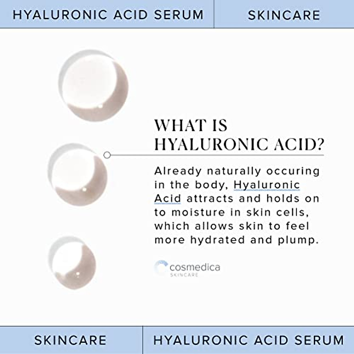 Hyaluronic Acid Serum for Skin 100% Pure Anti Aging Serum Intense Hydration Moisture Non greasy Paraben free Hyaluronic Acid for Your Face Pro Formula 2 oz