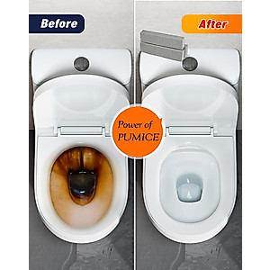 MARYTON Pumice Stone for Toilet Cleaning, Pumice Stick for Removing Hard Water Rings Stains, Buildup, Iron and Rust from Bathtubs, Pool Shower Tiles, Kitchen, Household, 8 Count