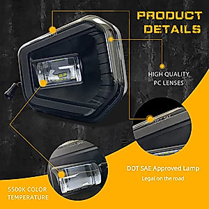 LED Fog Lights Assembly Pair for 2016 2017 2018 2019 2020 2021 2022 2023 Toyota Tacoma(Fits SR,SR5 Model Only), 1 Pair Bumper Driving Fog Lamps