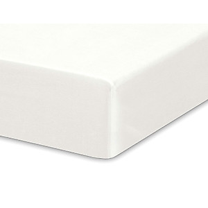 PURE BAMBOO Crib Fitted Sheet (52"x28"x6") - Genuine 100% Organic Viscose Derived from Bamboo, Luxuriously Soft, Ultimate Cooling, Fits Standard Size Crib Mattress (White)