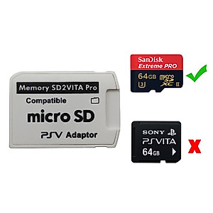 Funturbo Ultimate Version SD2Vita 5.0 Memory Card Adapter, PS Vita PSVSD Micro SD Adapter PSV 1000/2000 PSTV FW 3.60 HENkaku Enso System