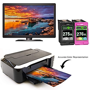 Limeink Remanufactured Ink Cartridges Replacement for Canon 275 276 Ink Cartridges 275xl 276xl for Canon Ink 275 276 for Canon Pixma TS3522 Ink Cartridges for Canon TR4720 Ink Cartridge Printer TS3500