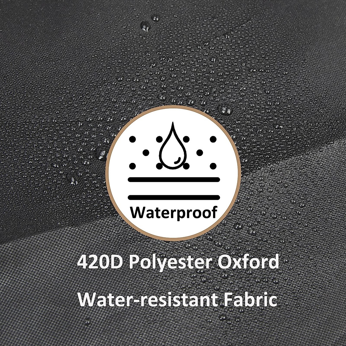 Ailelan Winter Air Conditioner Covers for Outside Units - 34 x 34 x 30 inches Water Resistant AC Unit Covers Outdoor - American Standard Furniture Universal Cover (Round) - Black