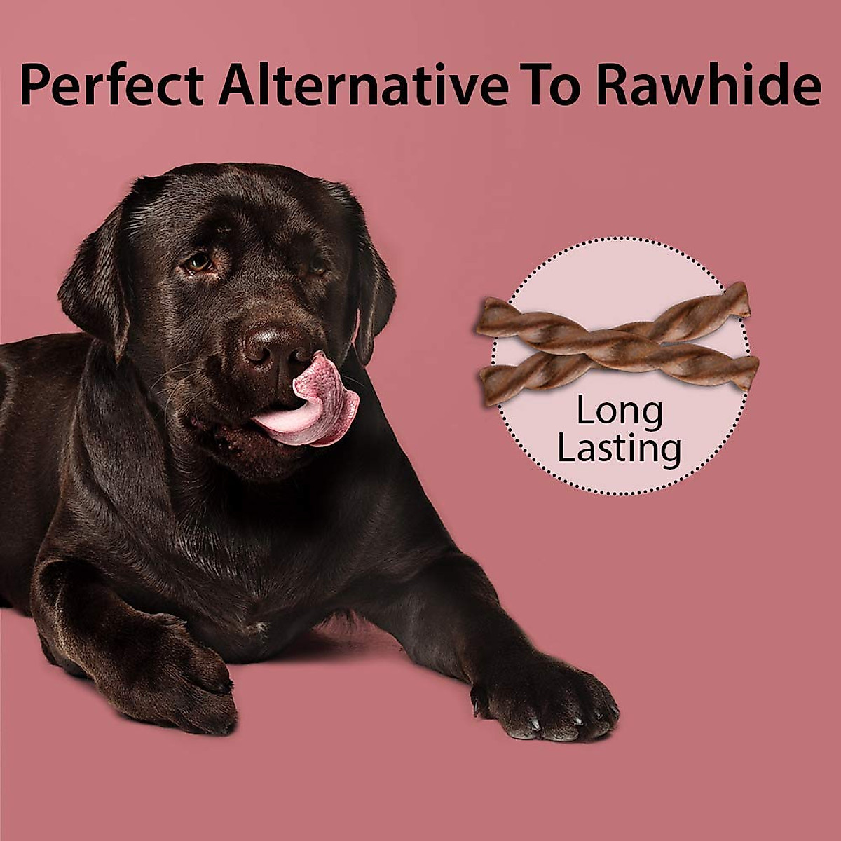 Emerald Pet 3 Bags of Piggy Twizzies, 8 Ounces, Dairy- Soy- Gluten- and Grain-Free Dog Chews3