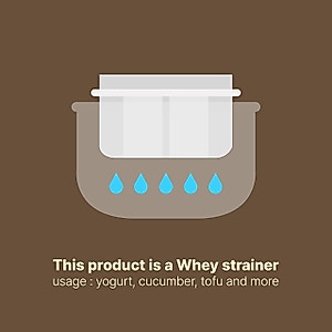 [Bear Greeks] Gguduck Maker 1.7L, Whey Strainer 1.7Qt, Greek yogurt maker, Whey Separator