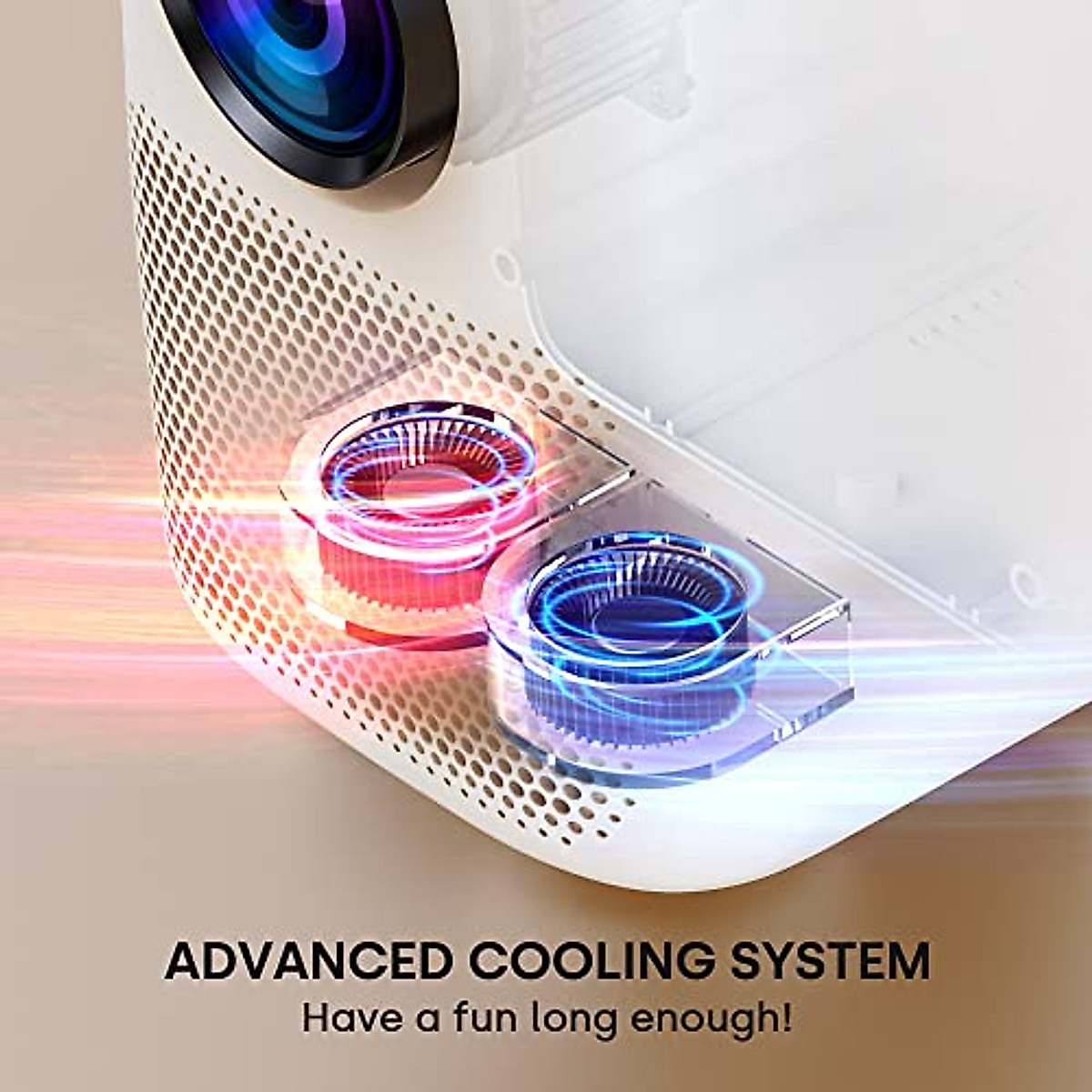 Mini Projector, 5G WiFi Mini Projector, Portable BloBlo 4K Mini Projector Native 1080P with 9500L Lumen and 5W Stereo Speaker for Home and Outdoor Party/iOS/Android/Laptop/TV Stick
