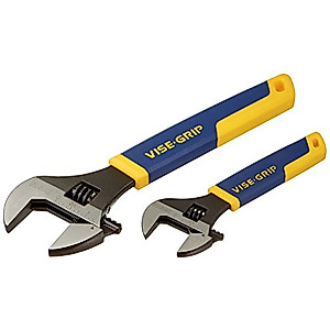 IRWIN VISE-GRIP Adjustable Wrench Set, SAE, 6-Inch & 10-Inch, 2-Piece (2078700) , Blue