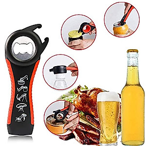 Jar Opener - Jar Opener for Seniors with Arthritis Multi Jar Opener for Weak Hands, 5-in-1 Bottle Opener 4-in-1 Non Slip Jar Lid Opener Gripper Pad